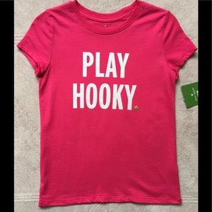 kate spade | Shirts & Tops | Kate Spade Girls Play Hooky Tshirt Sz 8 Or ...